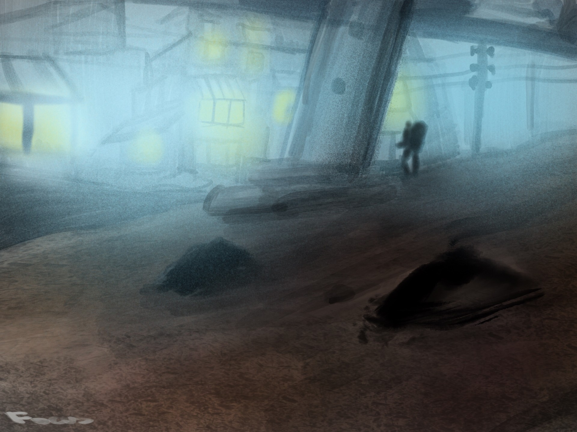 ArtStation - IPad Daily Sketch “ the gravity”