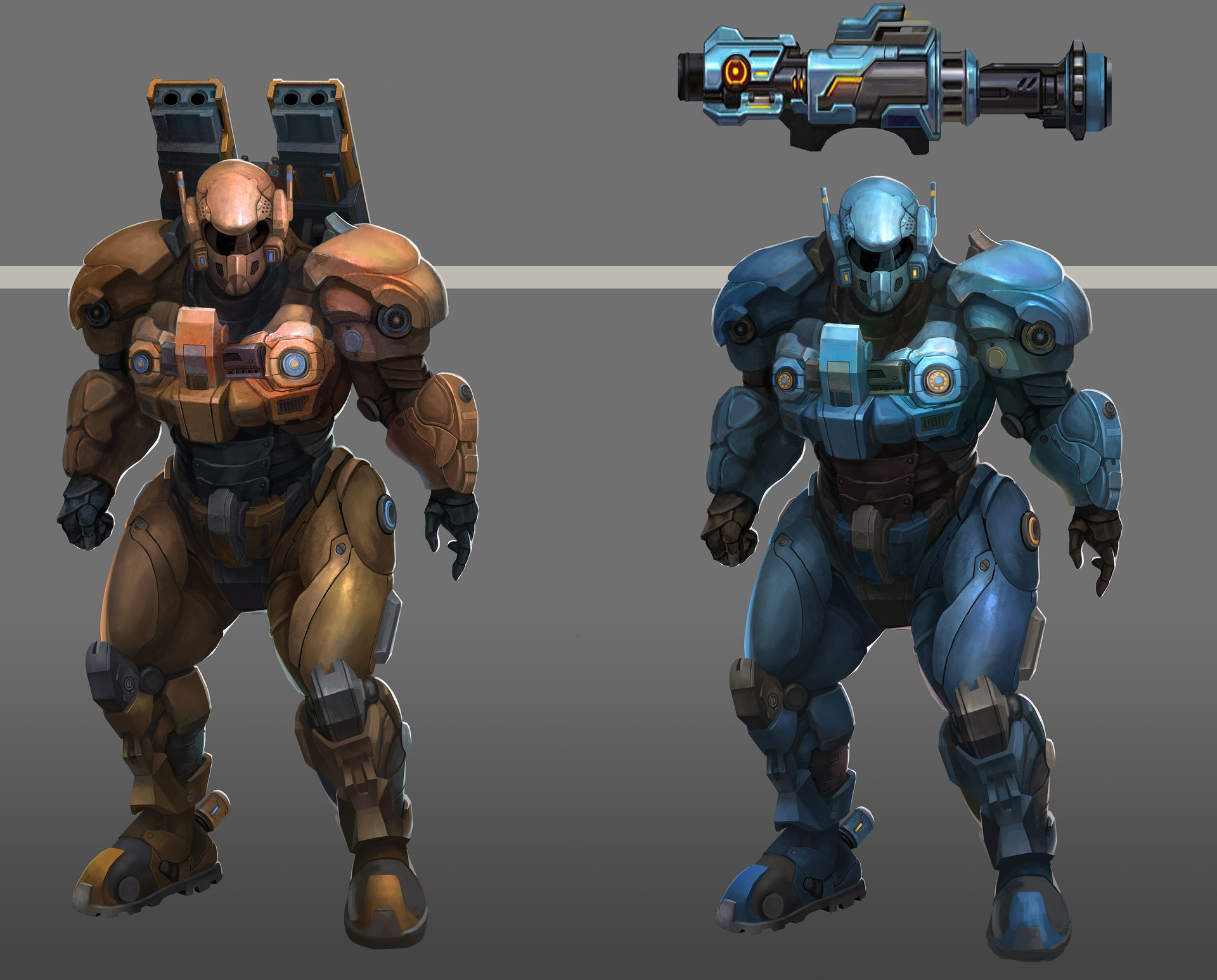 ArtStation - One mecha soldier