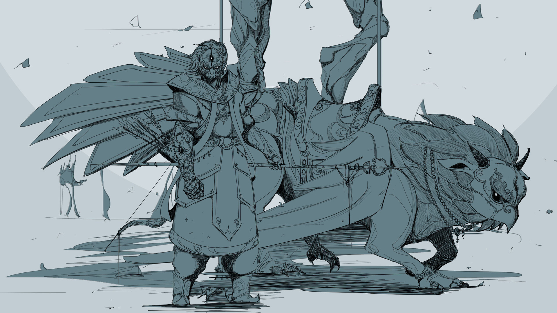 Batbayar Batkhuyag - Character idea sketches