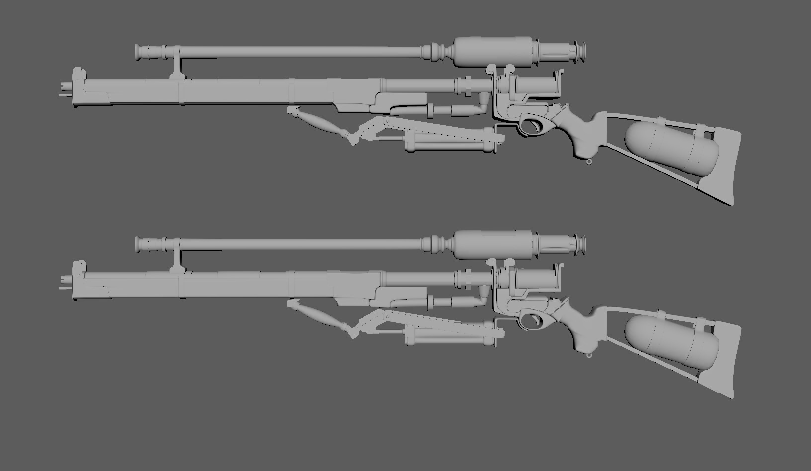 ArtStation - Pneumatic Rifle Model