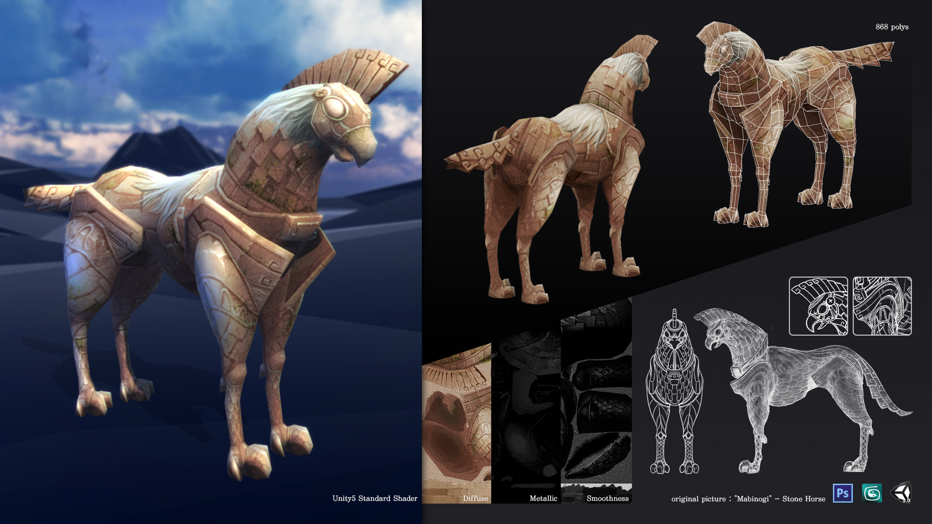 ArtStation - Stone horse