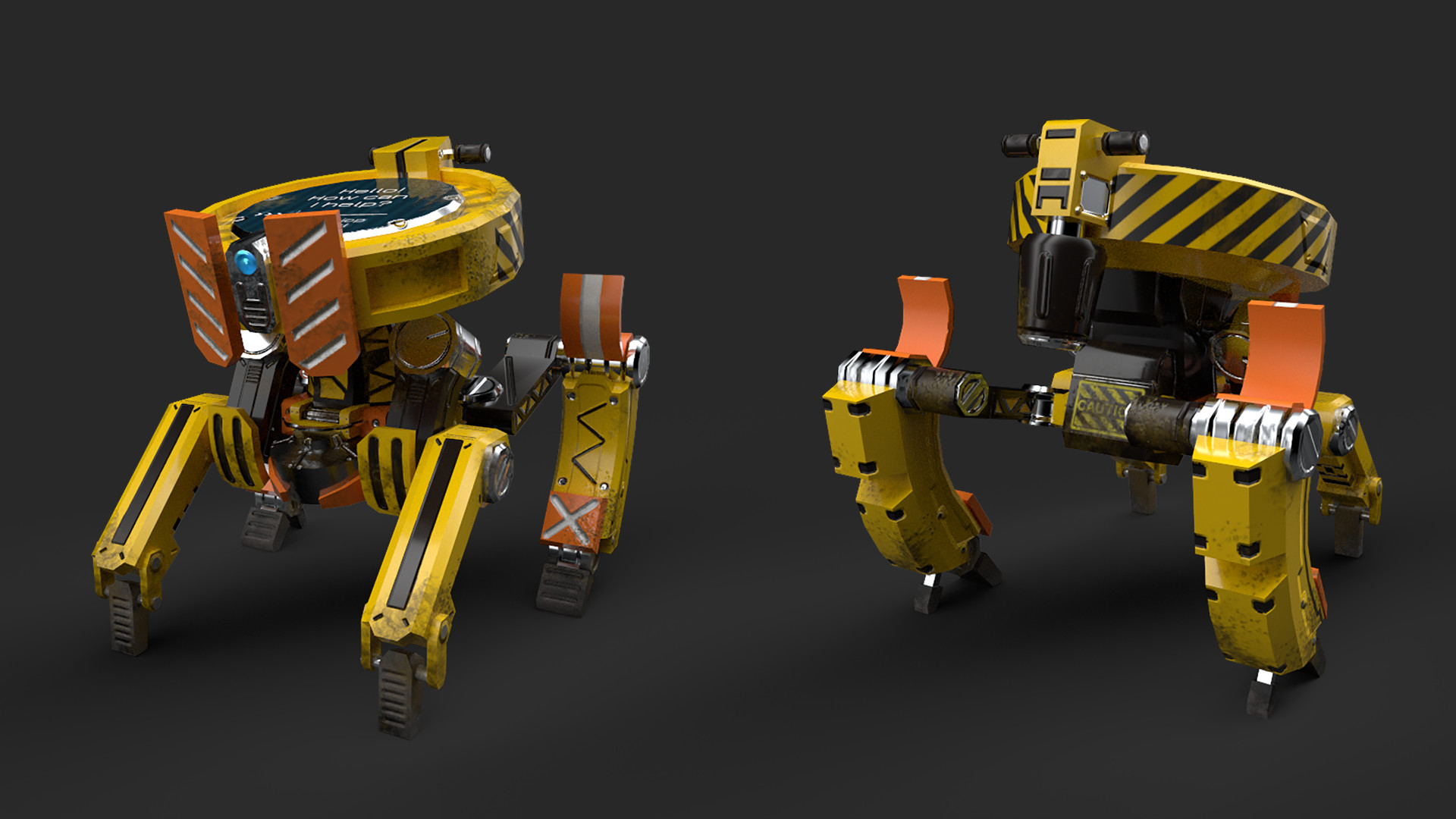 ArtStation - Construction Bot Texturing