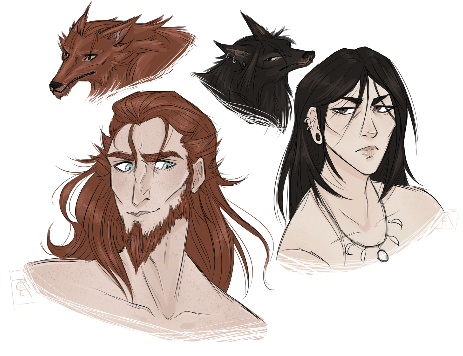 Charlie E. R. Tibbs - Werewolf concepts