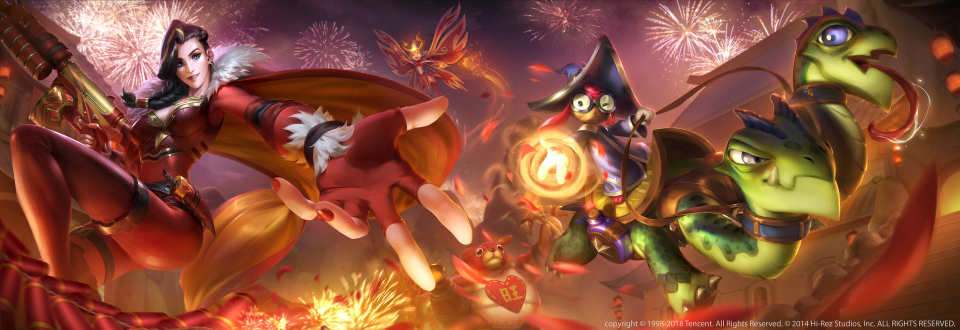 ArtStation - Tyra and Moji - SpringFestival Poster