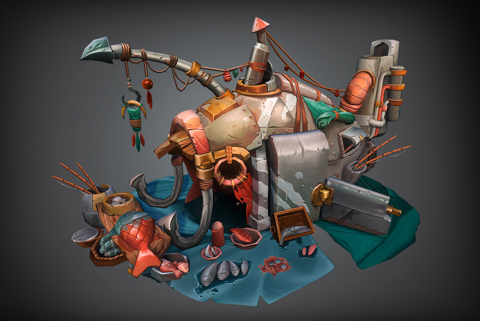 ArtStation - fish house