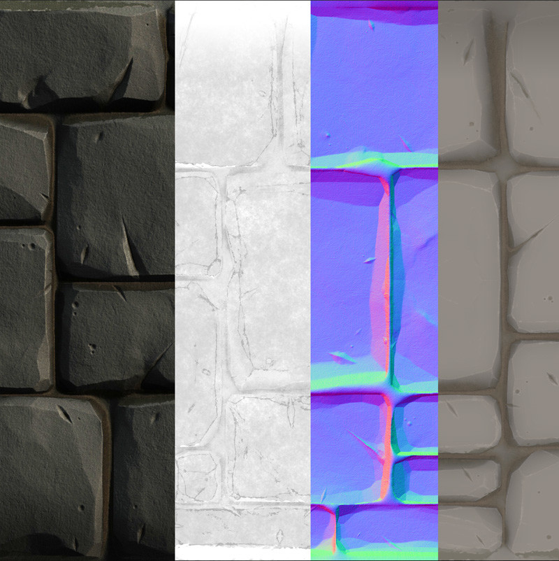 sunil mukherjee - Tiling Stone Wall to used as displacement on walls