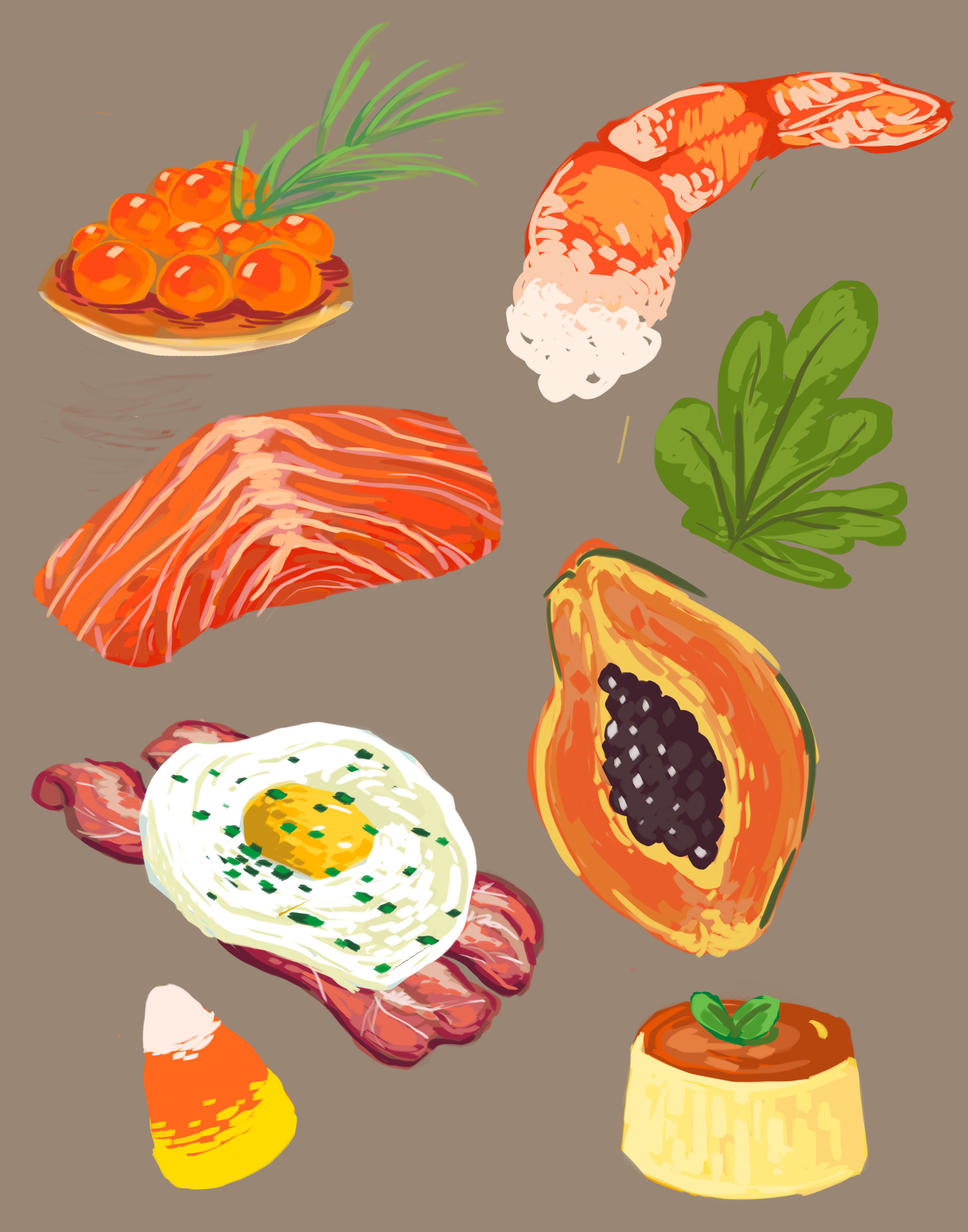 ArtStation - Color and food practice