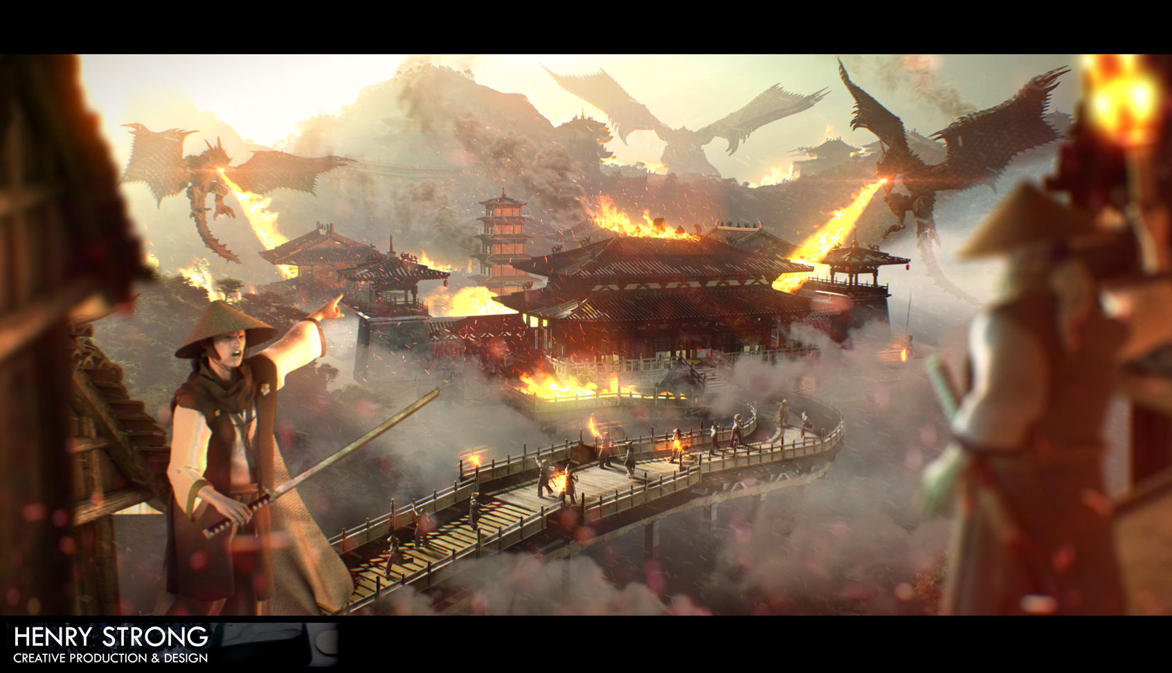 ArtStation - Dragons Attack