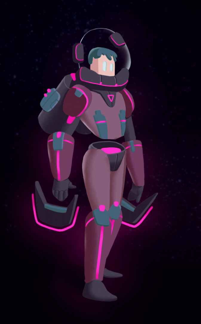 ArtStation - Space Robot Animated