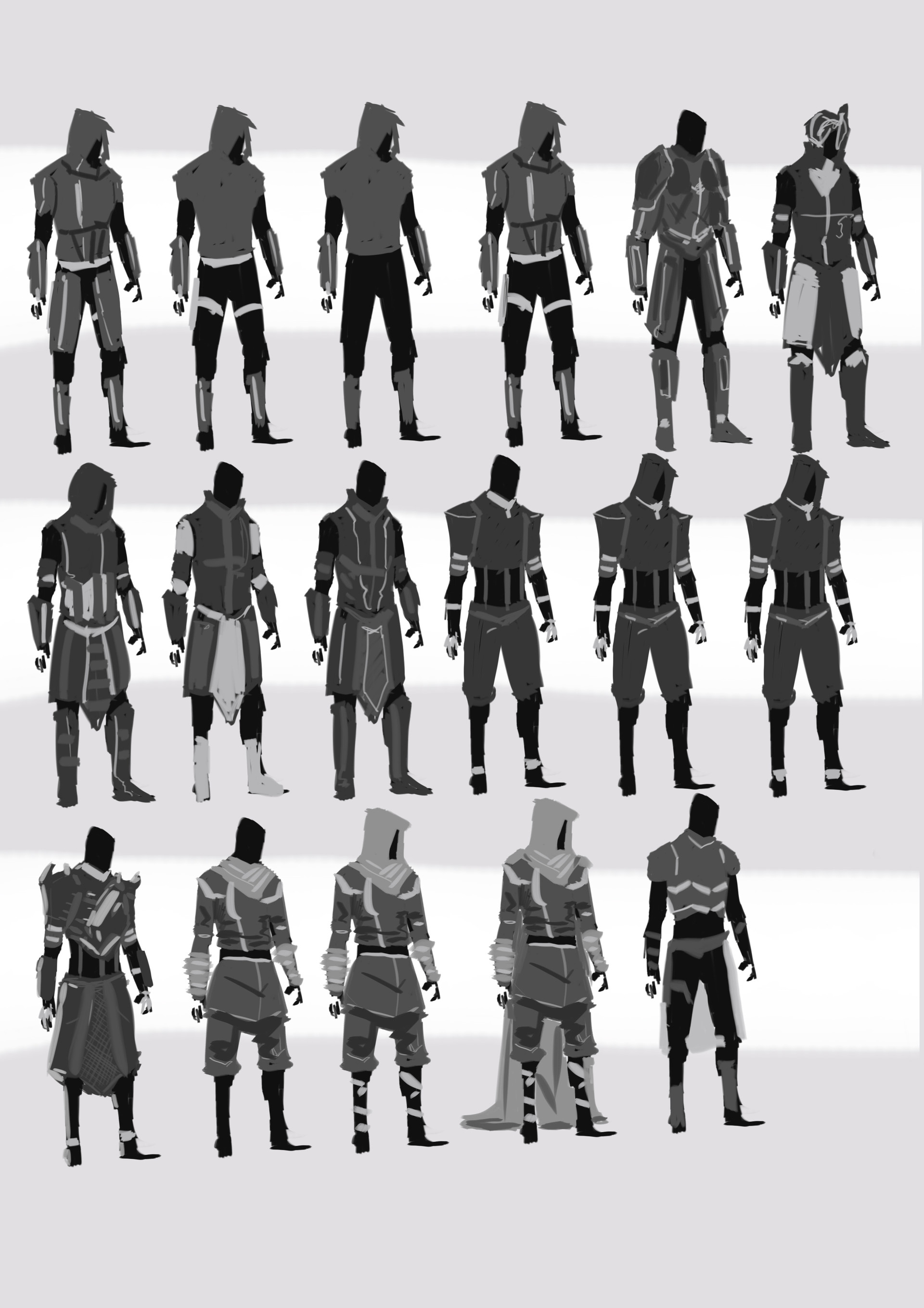 Jay River - Character Design Thumbnails