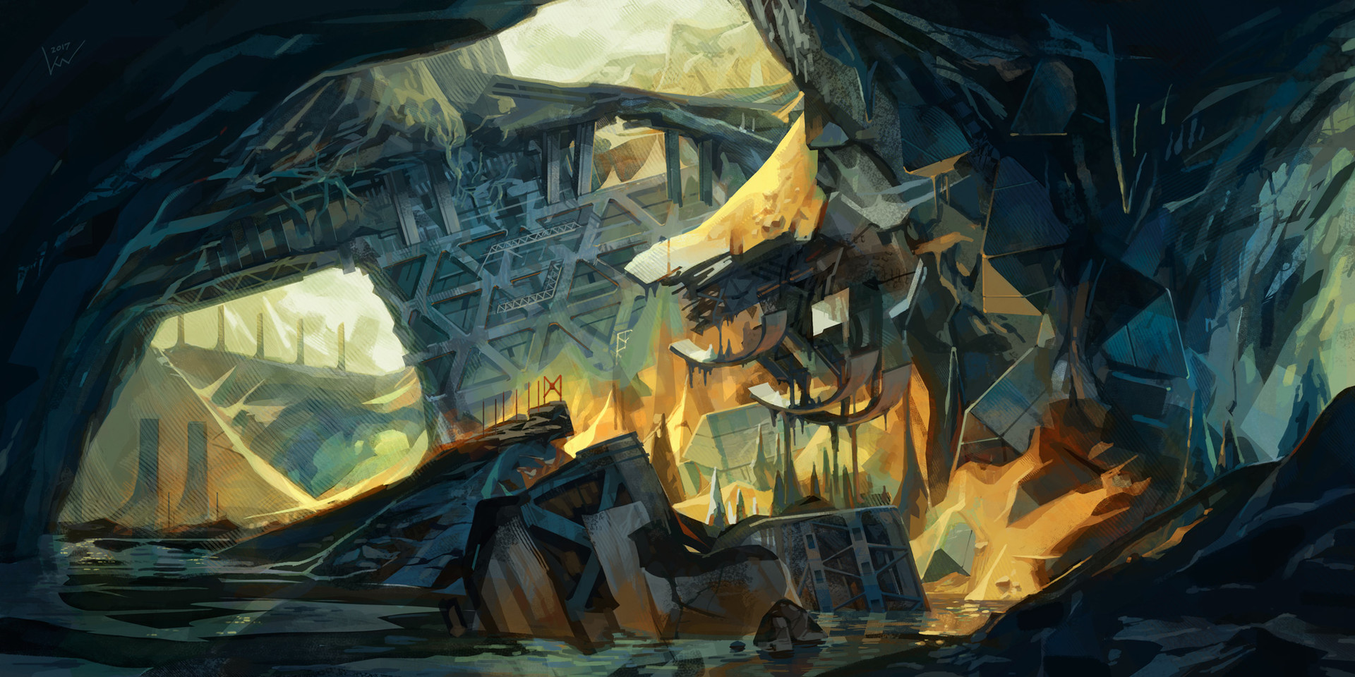 ArtStation - Suburb ruin