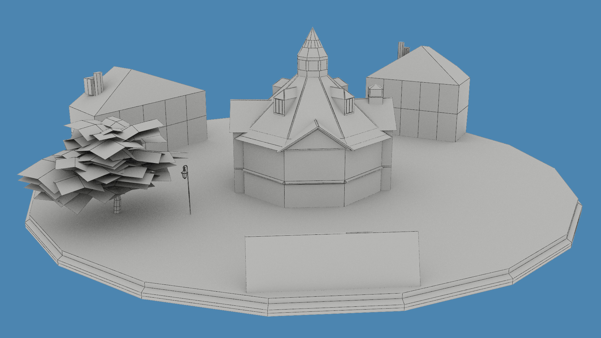 Daniel Render - Diorama of Canadian Town