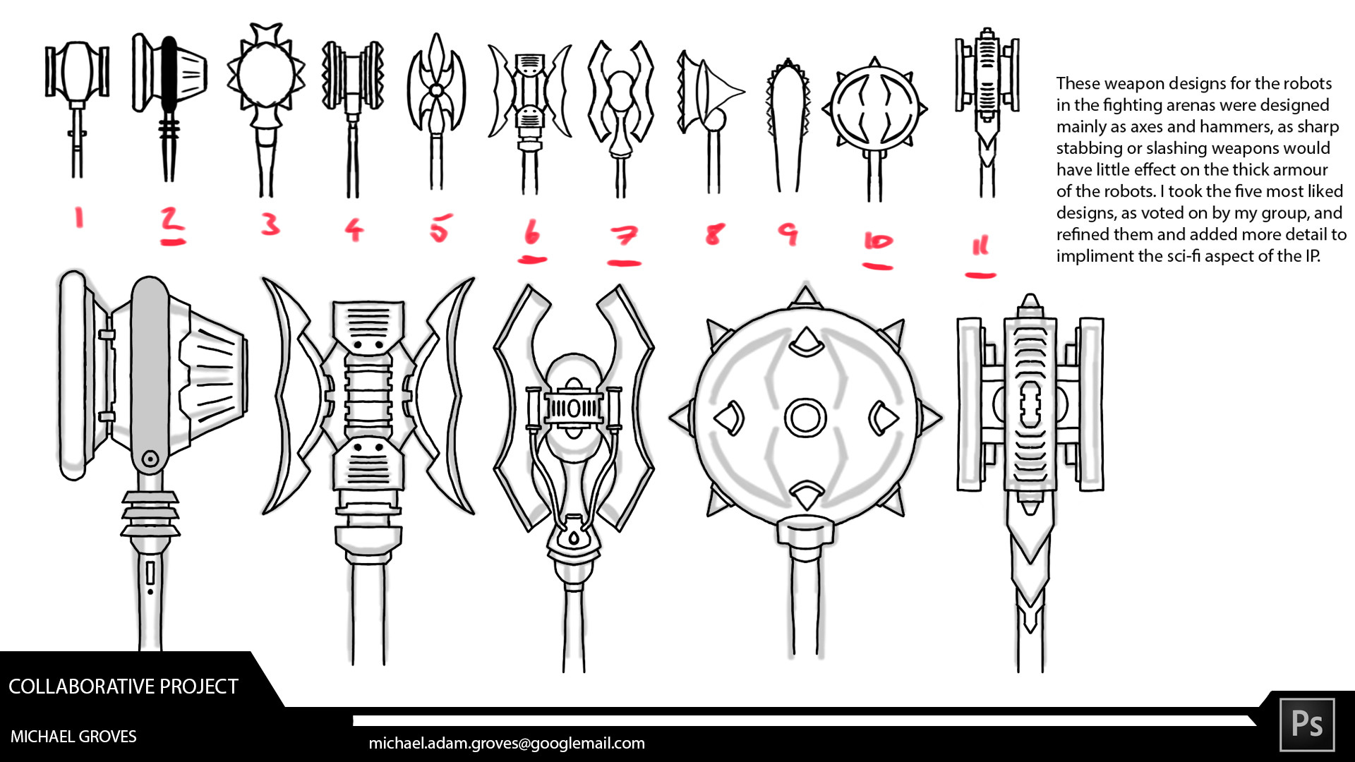 melee weapons design