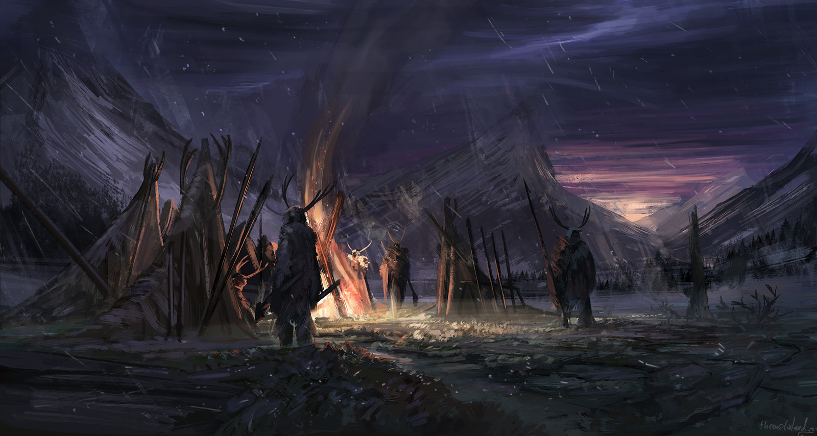 ArtStation - Bandit camp