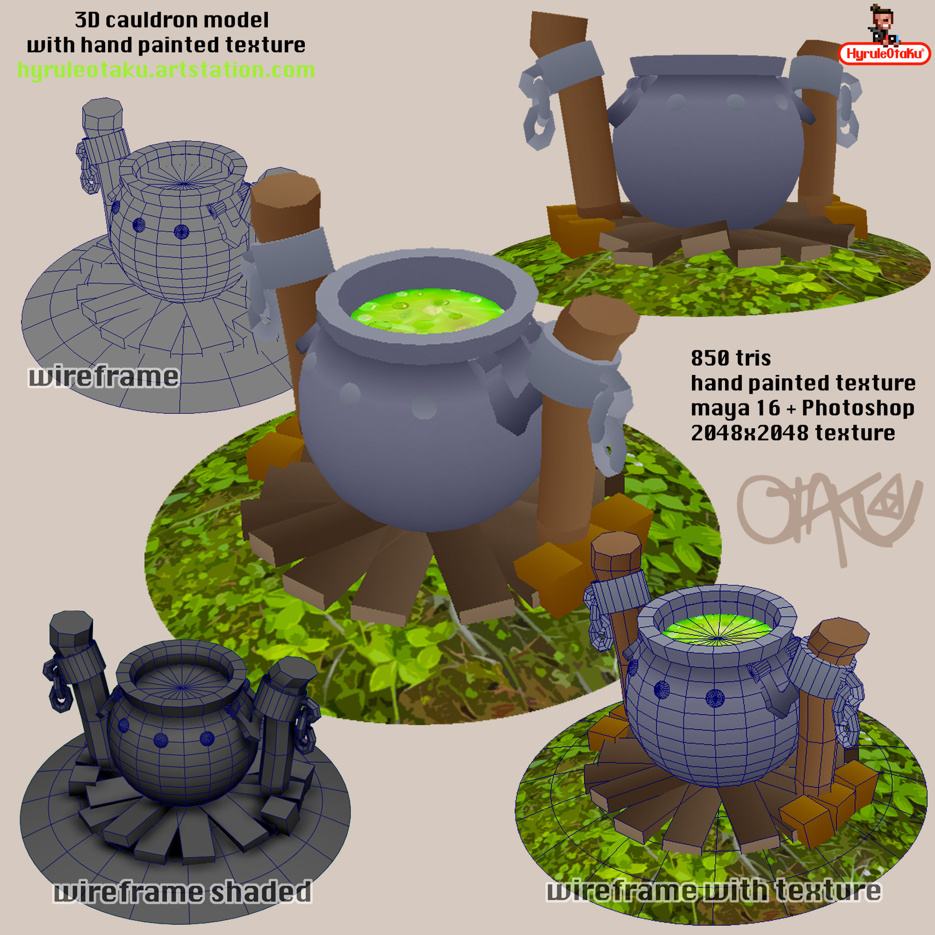 ArtStation - 3d cauldron model
