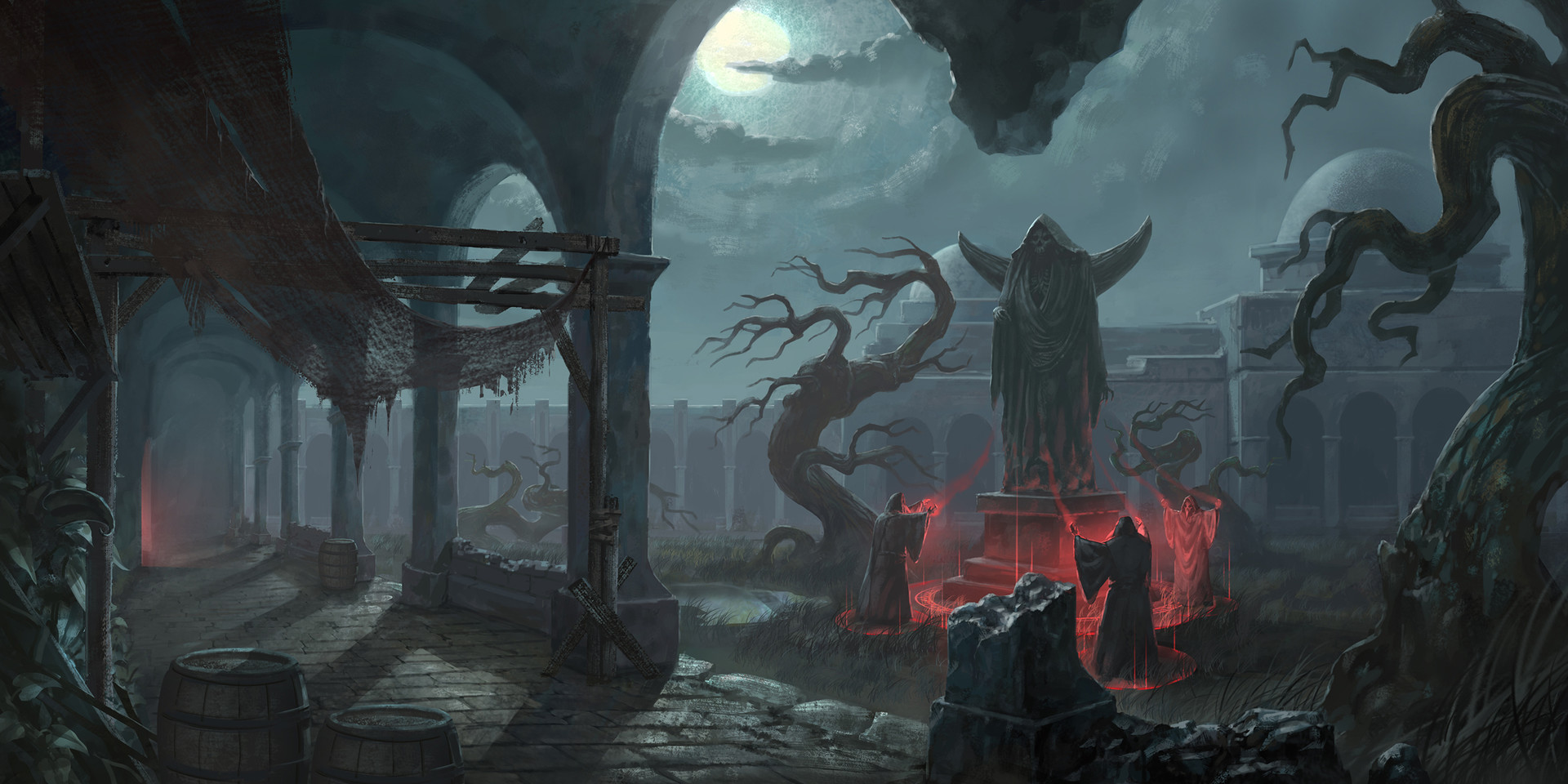 ArtStation - Darkeden monastery dungeon