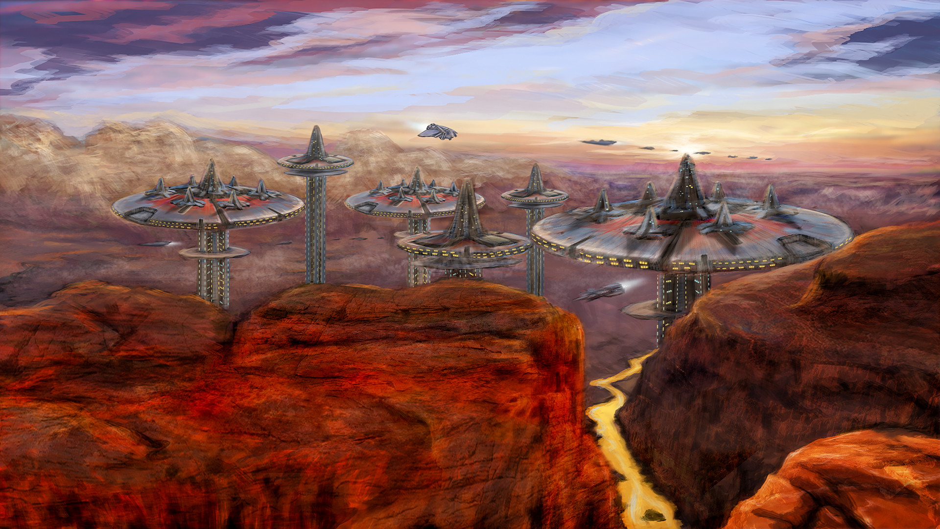 ArtStation - Futuristic Landscape