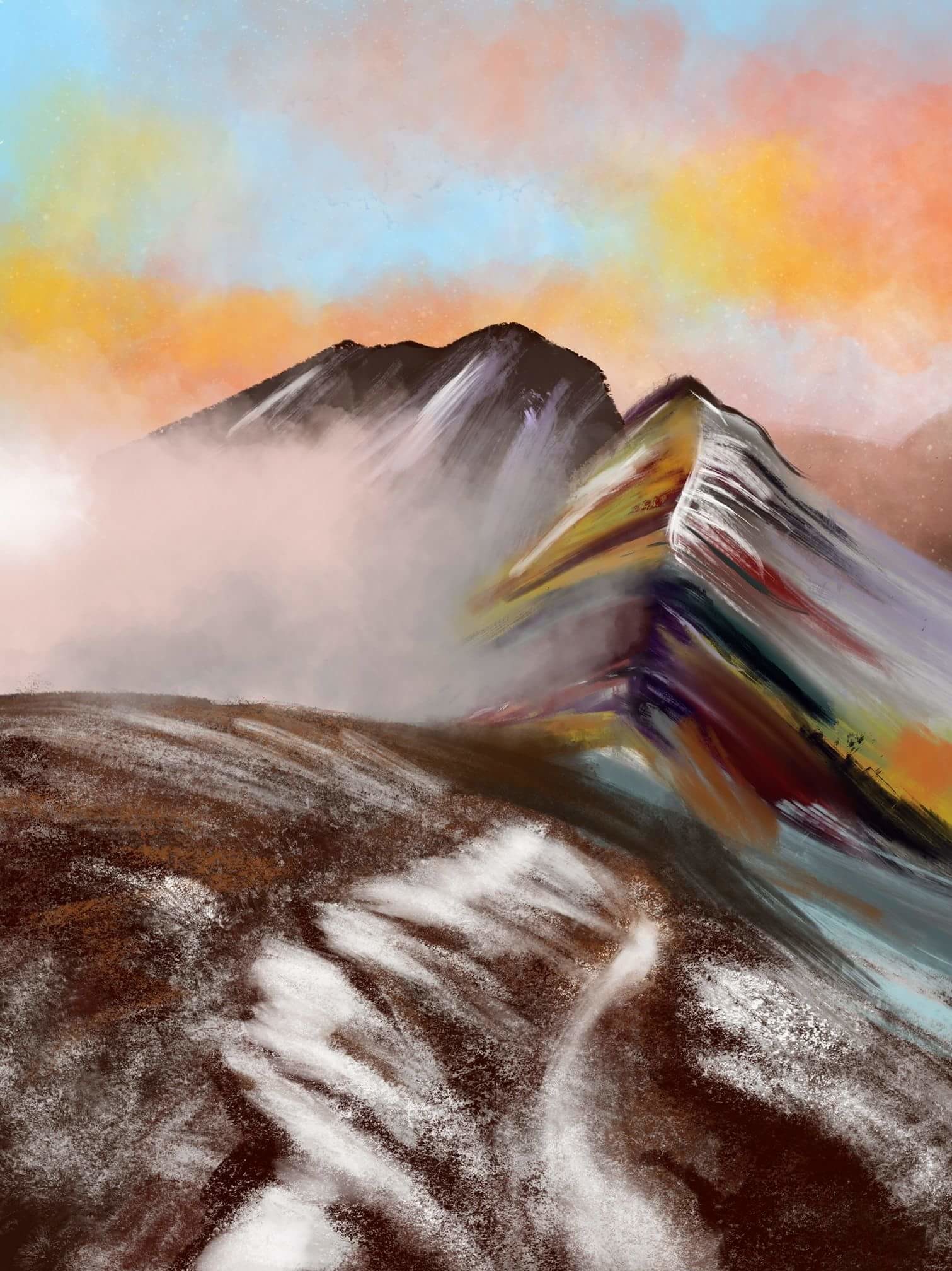 ArtStation - Rainbow Mountain, Peru