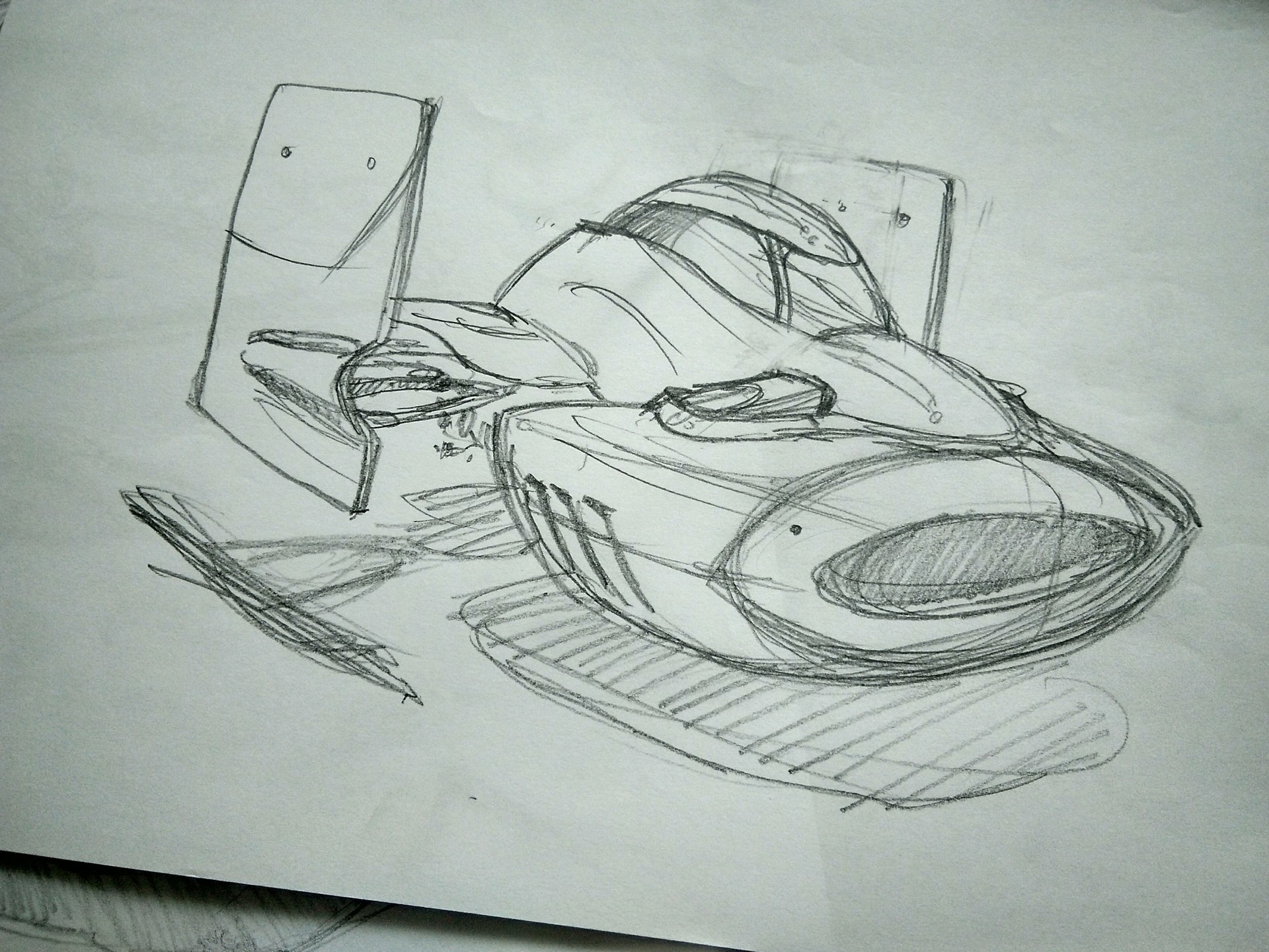 Luis Fernandez - Flying car sketches collection