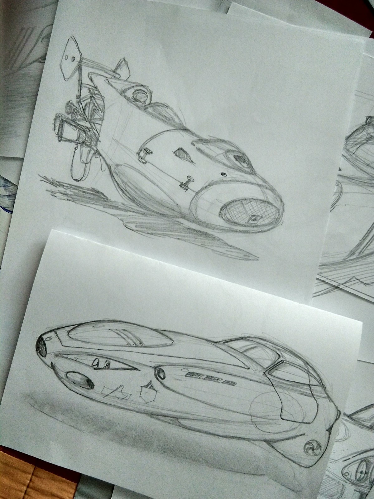 Luis Fernandez - Flying car sketches collection
