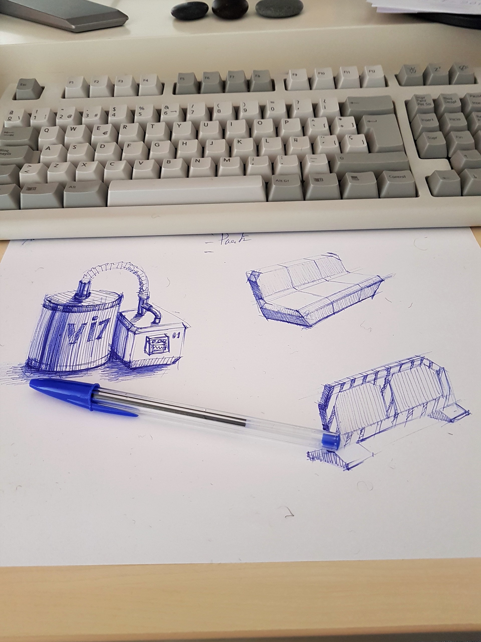 Francisco Viña - Drawing with pen