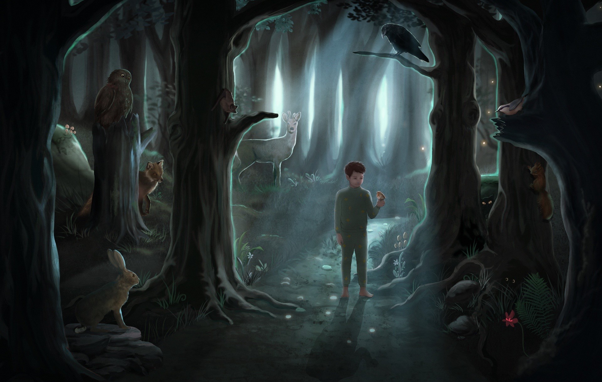 ArtStation - The Boy and the Enchanted Night