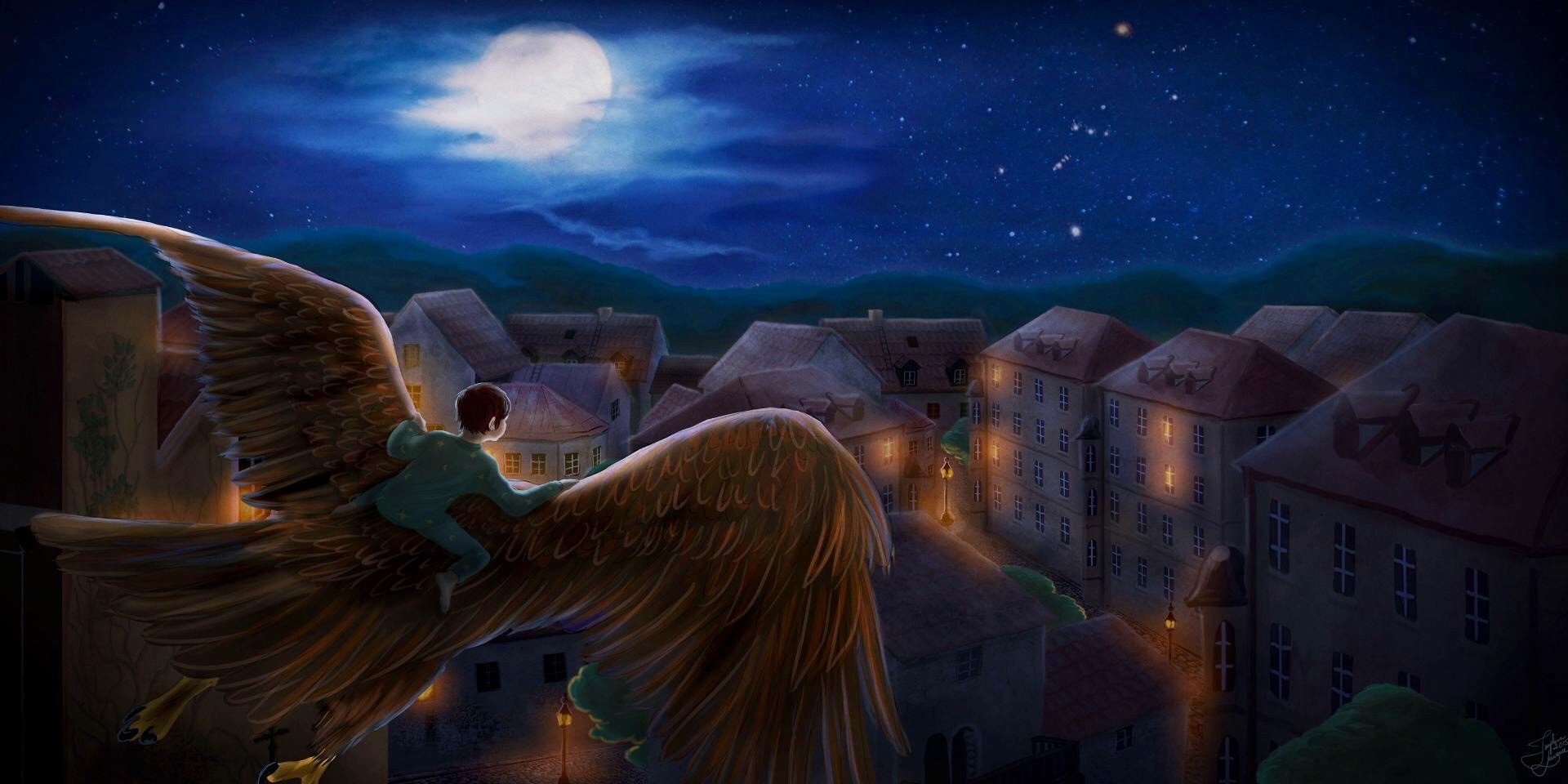 ArtStation - The Boy and the Enchanted Night