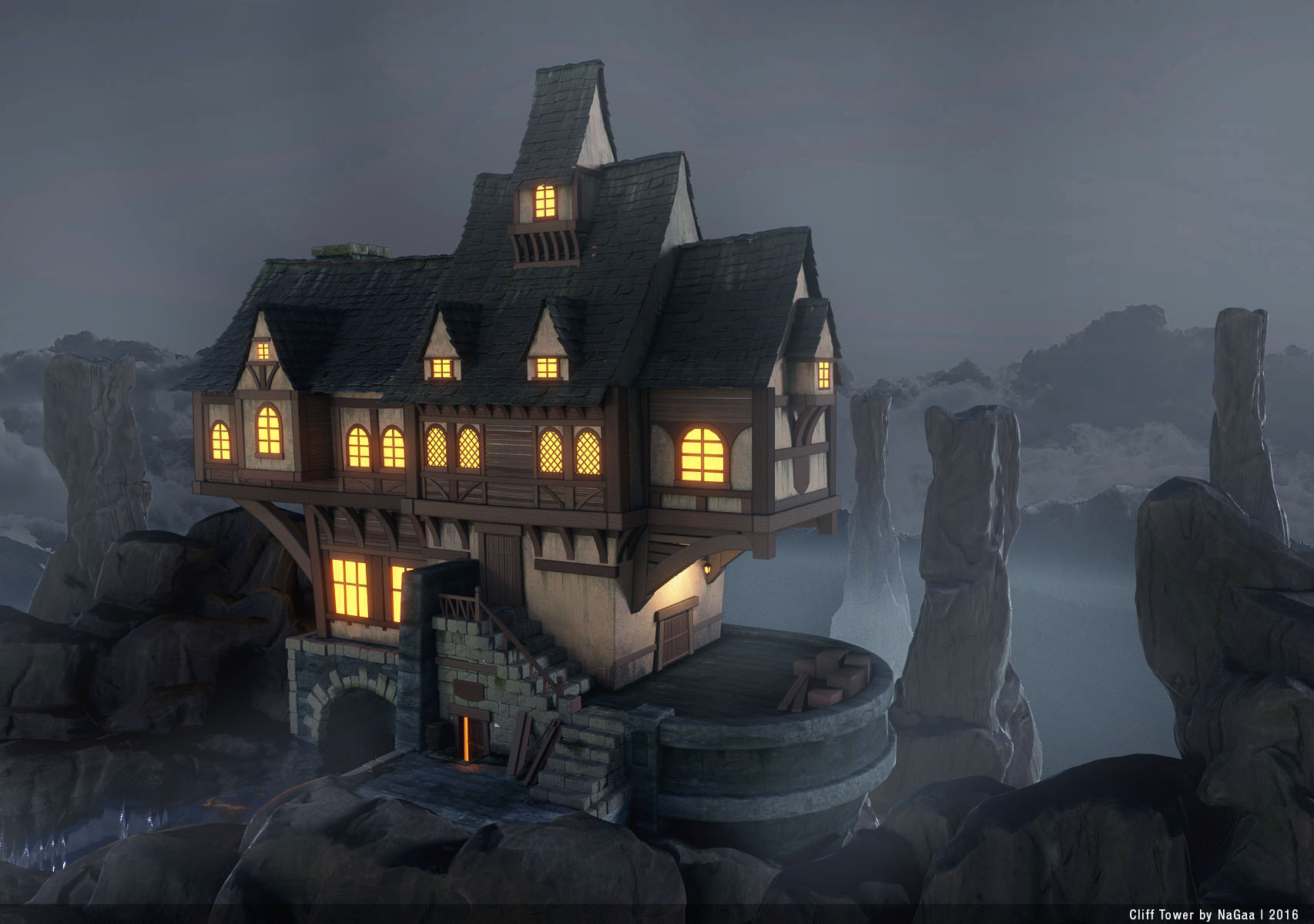 ArtStation - Cliff Tower