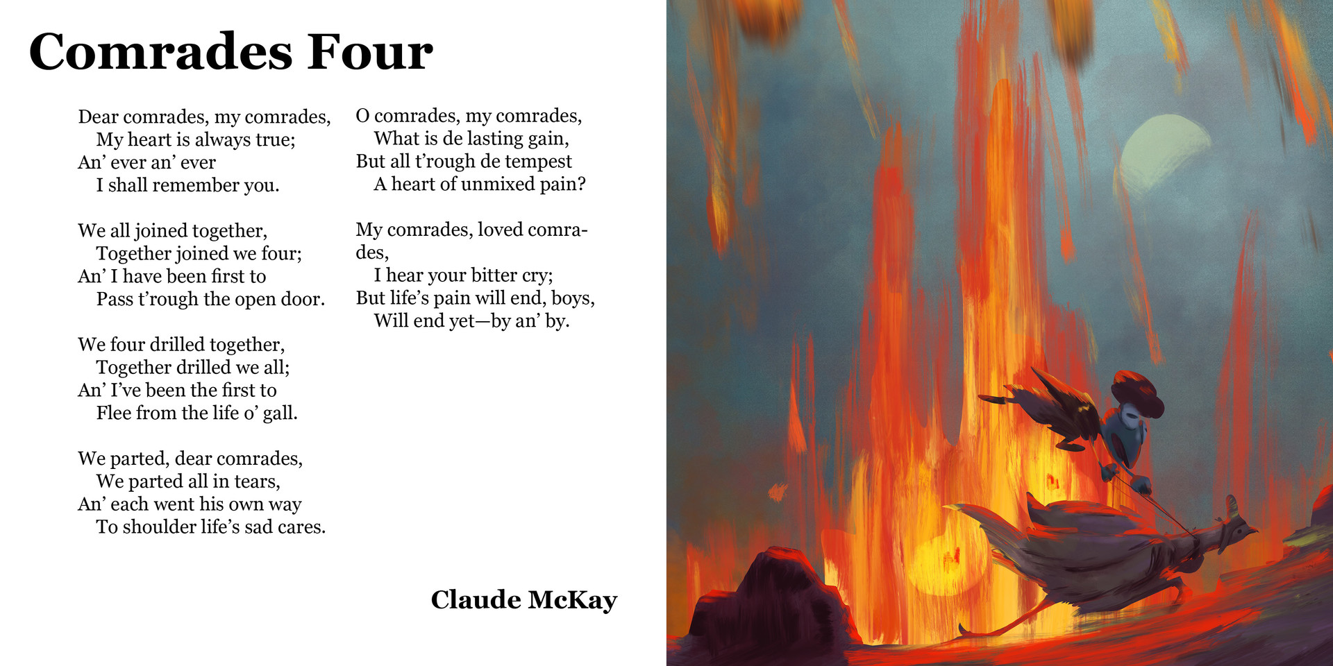 Alvaro Serrano - Poem - Comrades Four