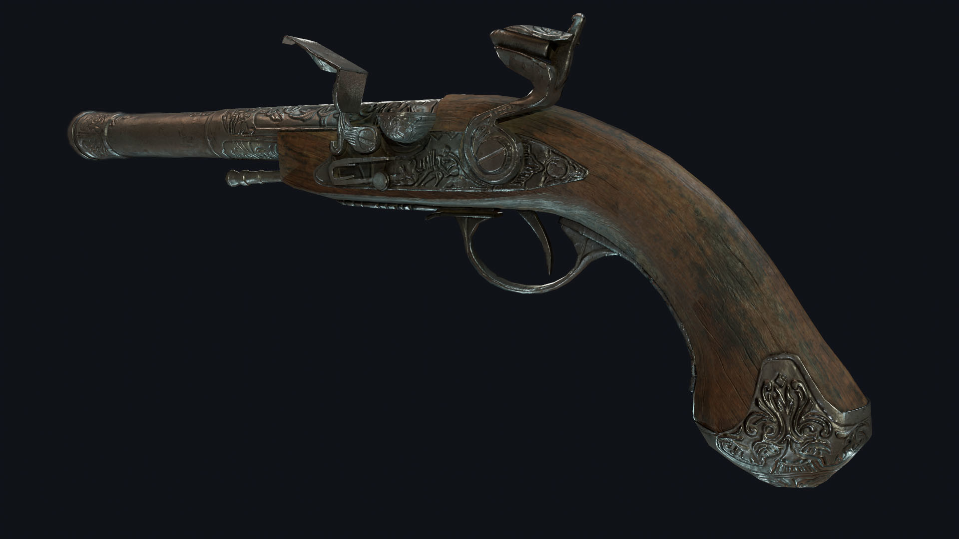 ArtStation - 19th century Gun