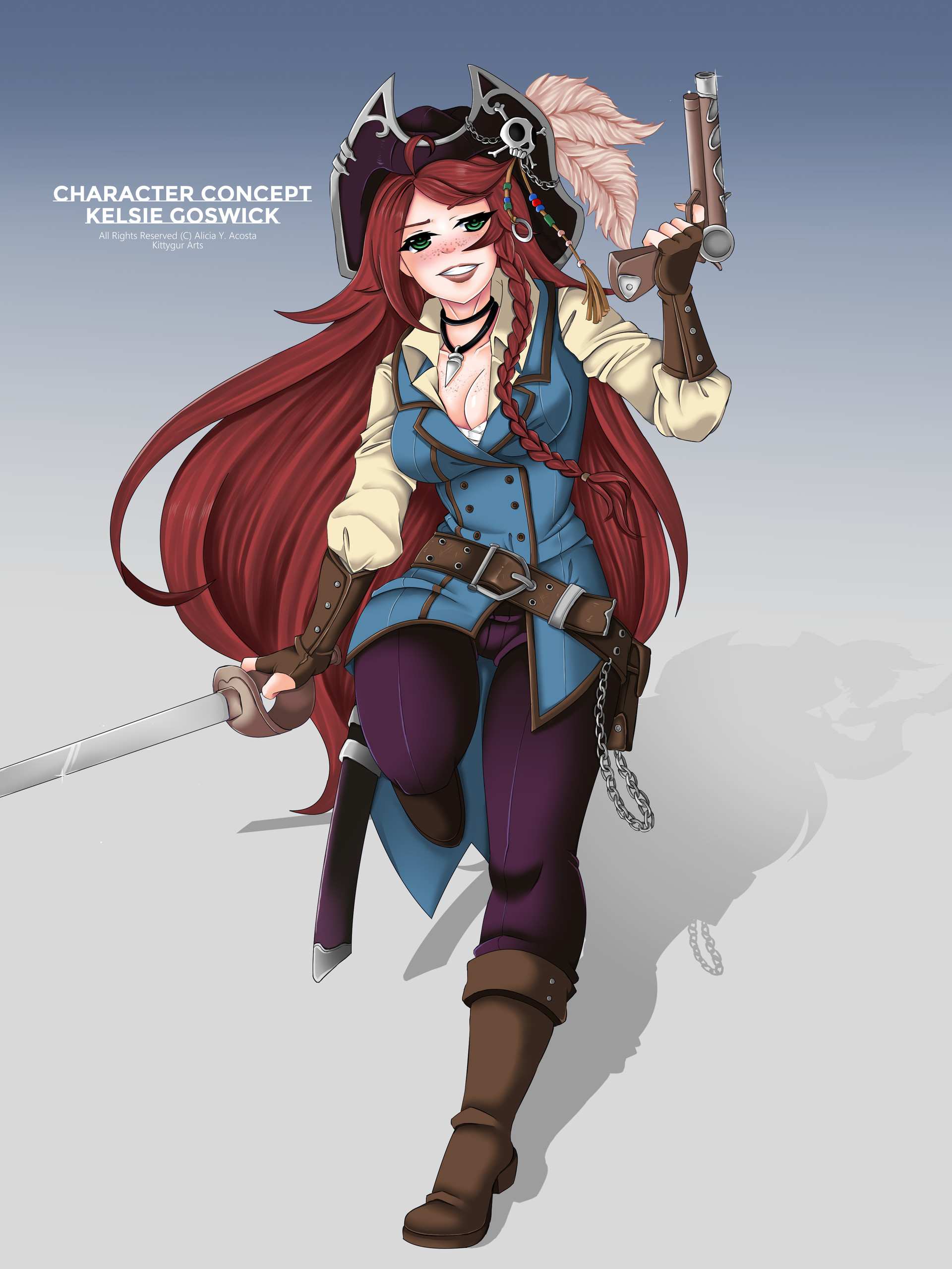 ArtStation - Character Concept- Captain Kelsie Goswick