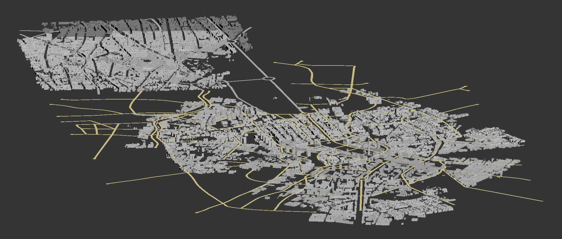 ArtStation - world designer - city layout test