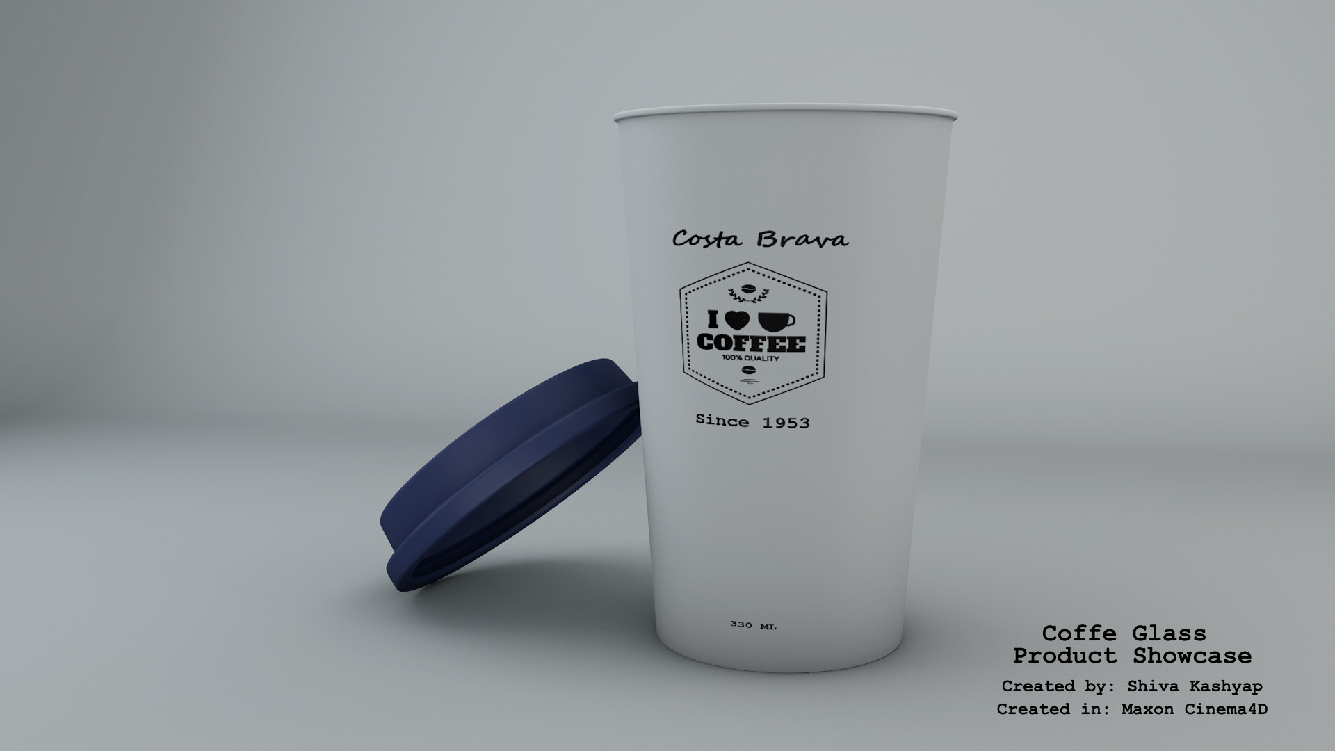 ArtStation - Coffee glass Product showcase