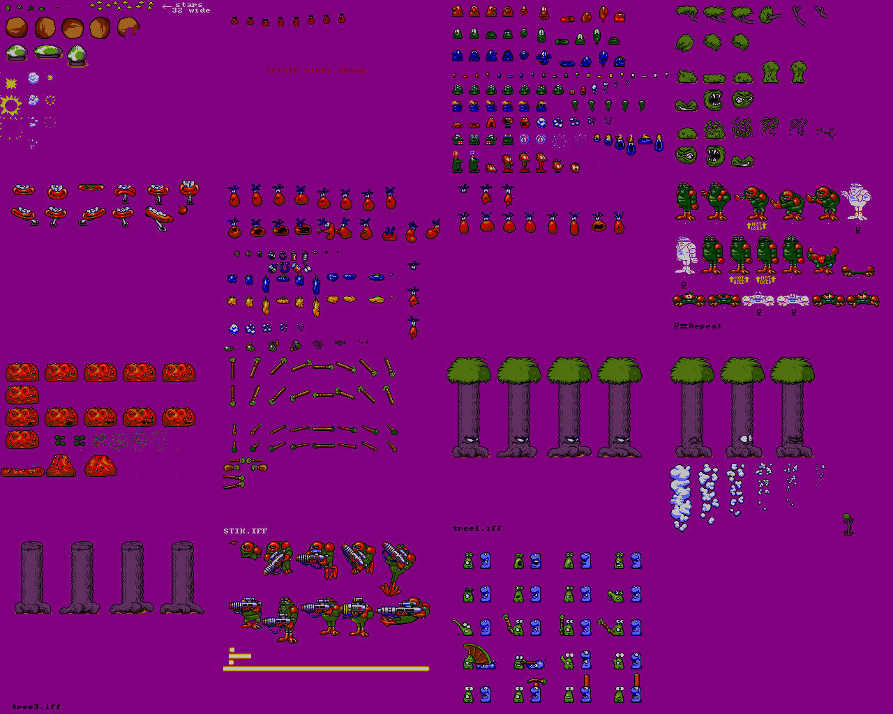 Billy Allison - Old and new game Sprites