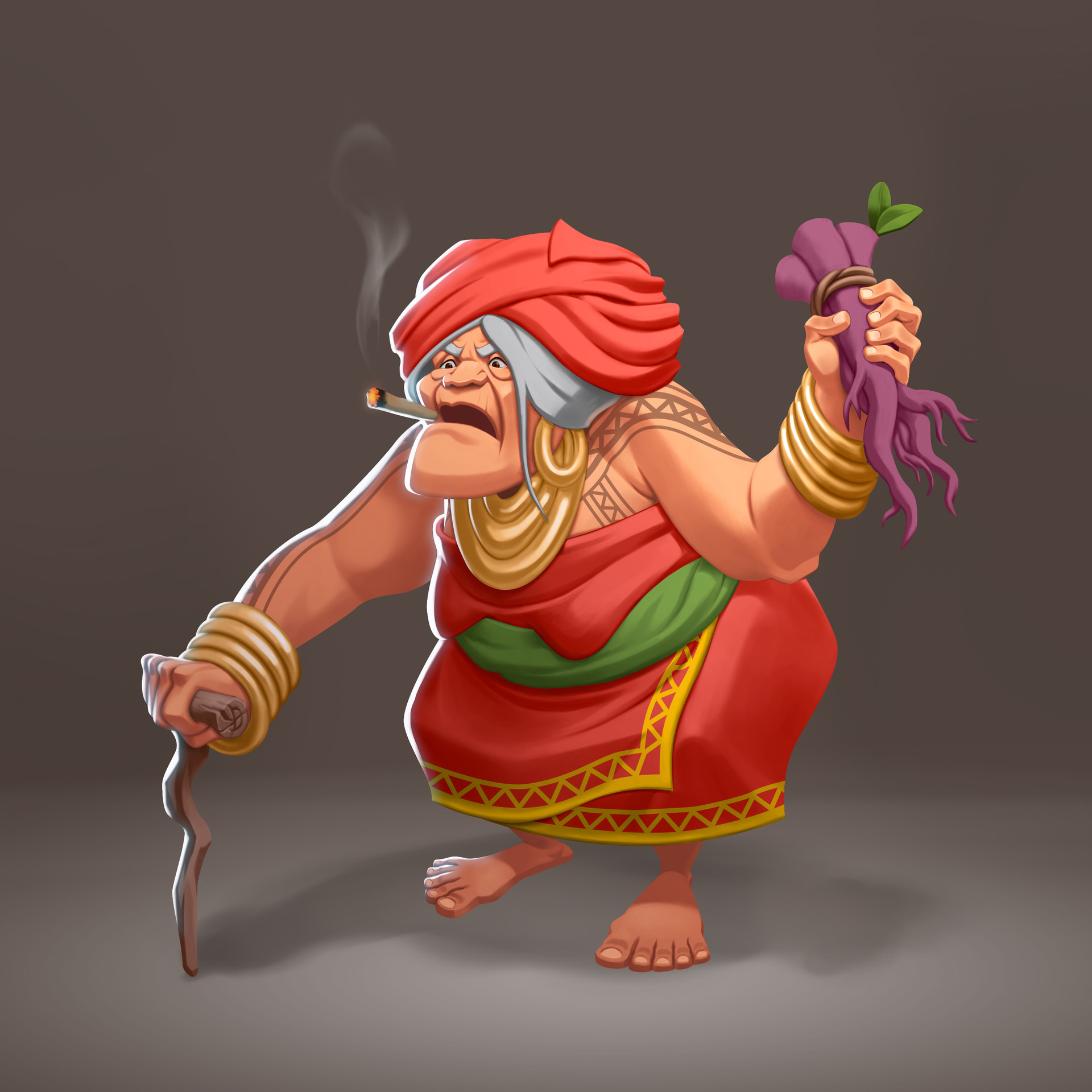 ArtStation - Pre-Colonial Philippines Shaman Grandma