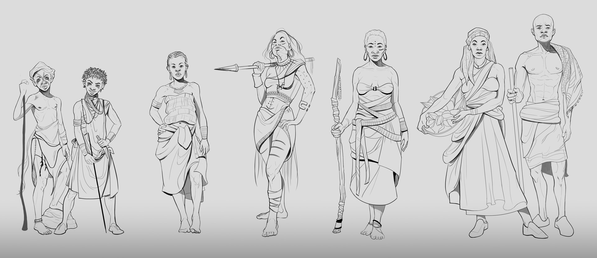 ArtStation - African Character Line-Up
