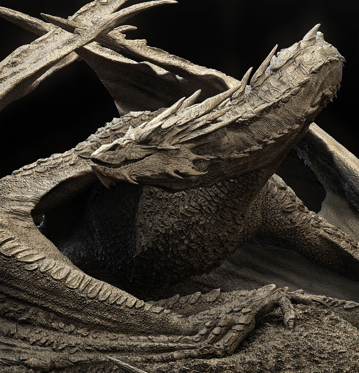 ArtStation - Smaug the Terrible; Weta Collectible Sculpt