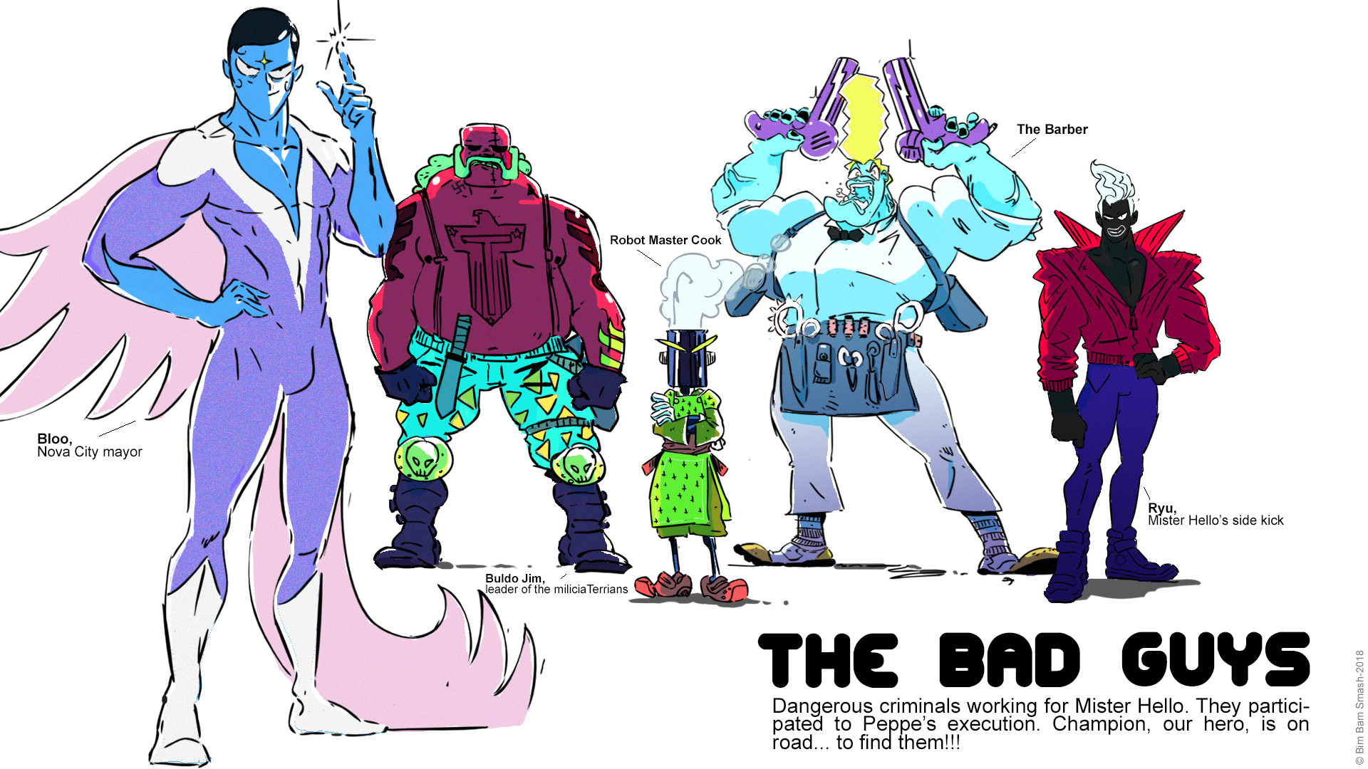 ArtStation - Mister Hello's Band : the bad guys!