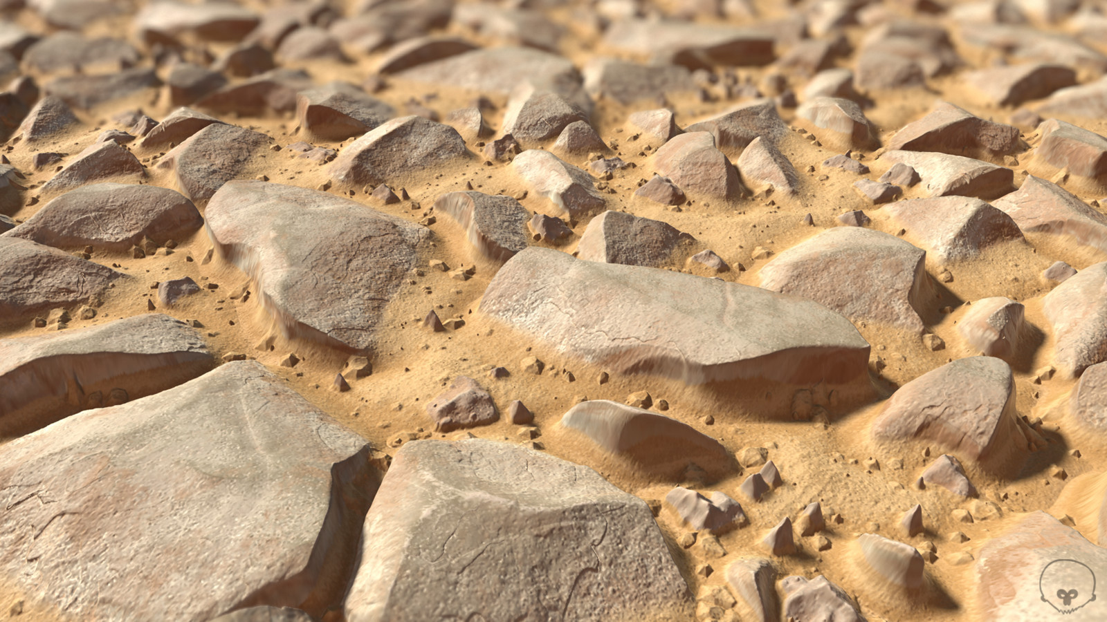 Kem Yaralioglu - Substance Designer - Desert Rubble