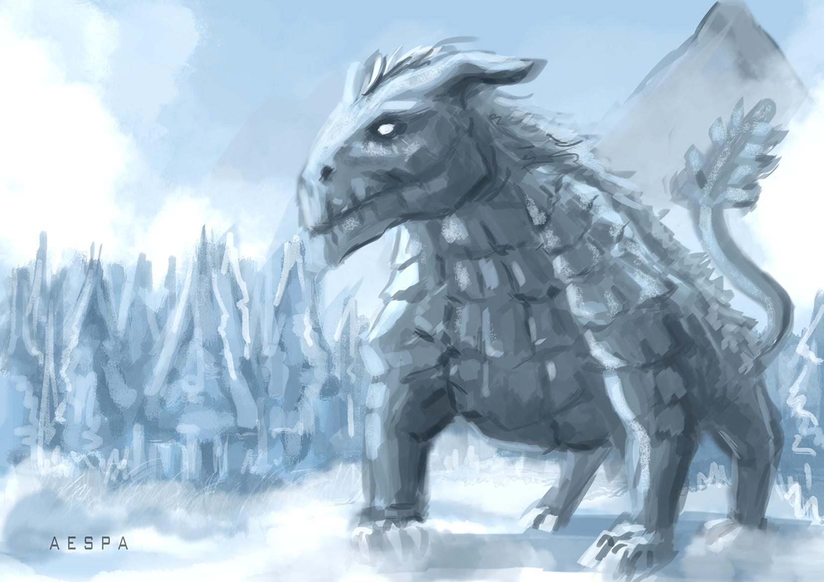 ArtStation - Ice Dragon