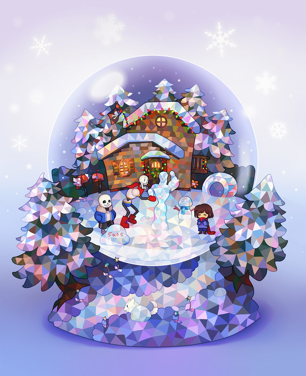 ArtStation - Snowdin snowglobe