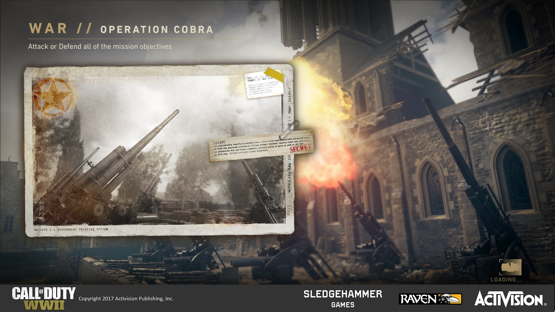 Dean Serio - Call of Duty WW2 WAR mode loading screens