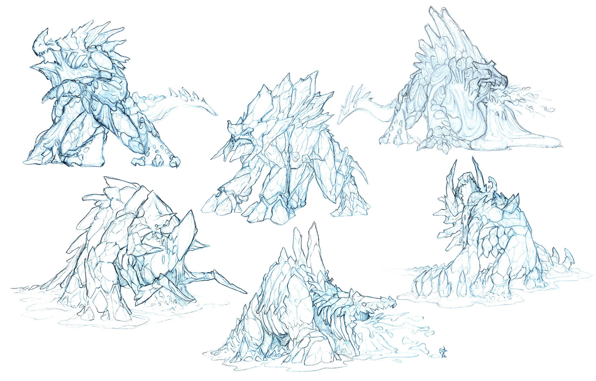 ArtStation - Boss Magma sketch