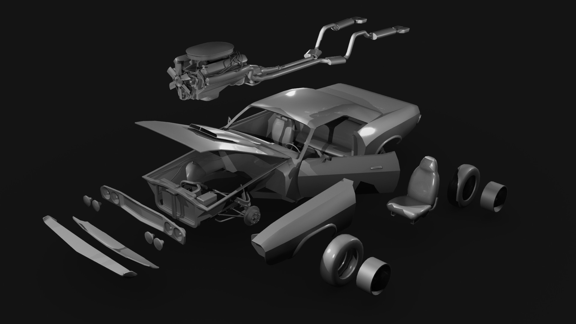 ArtStation - Muscle Car