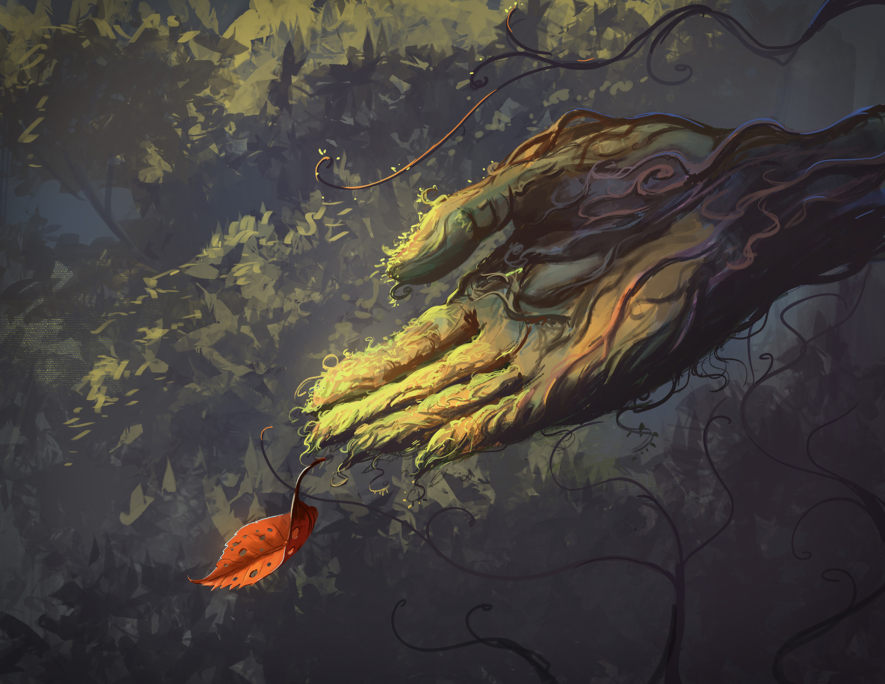 ArtStation - Dead leaf