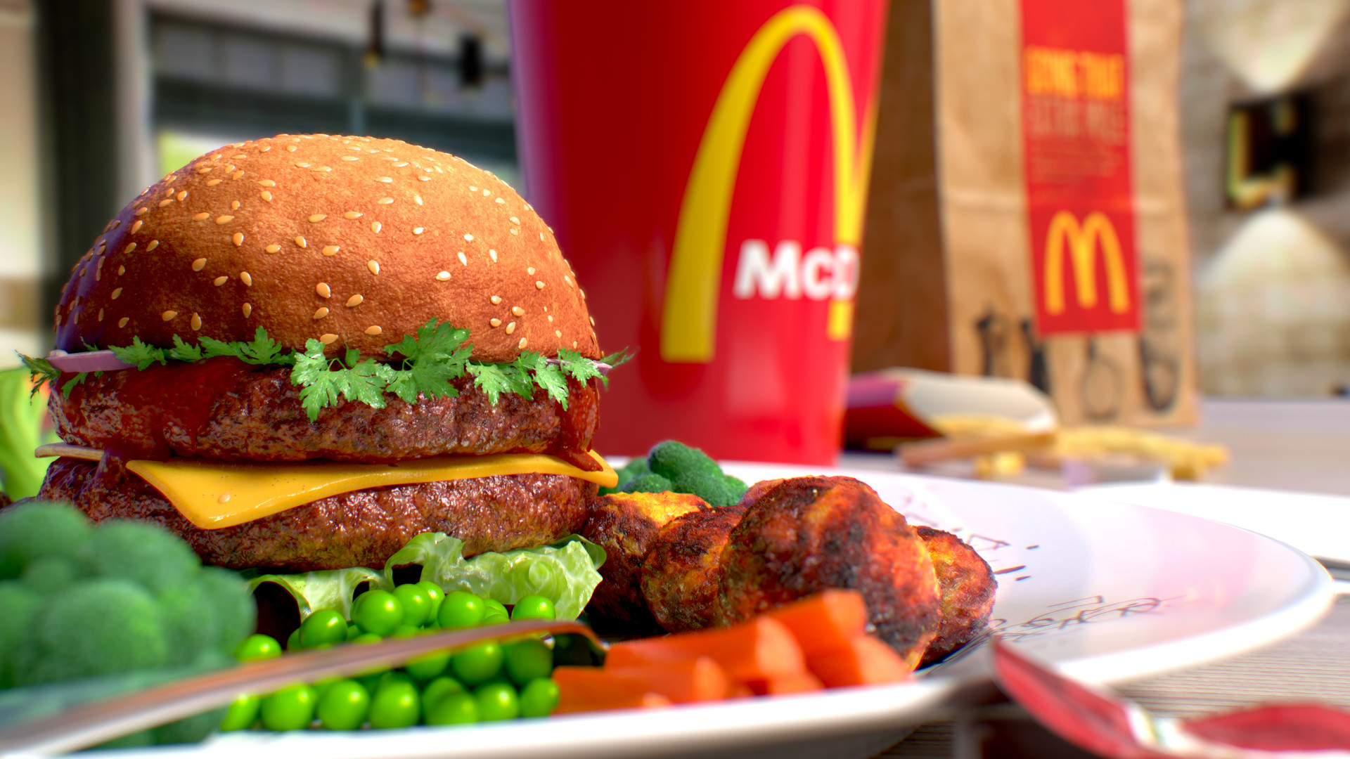 ArtStation - Mc_Sandwich_Dish