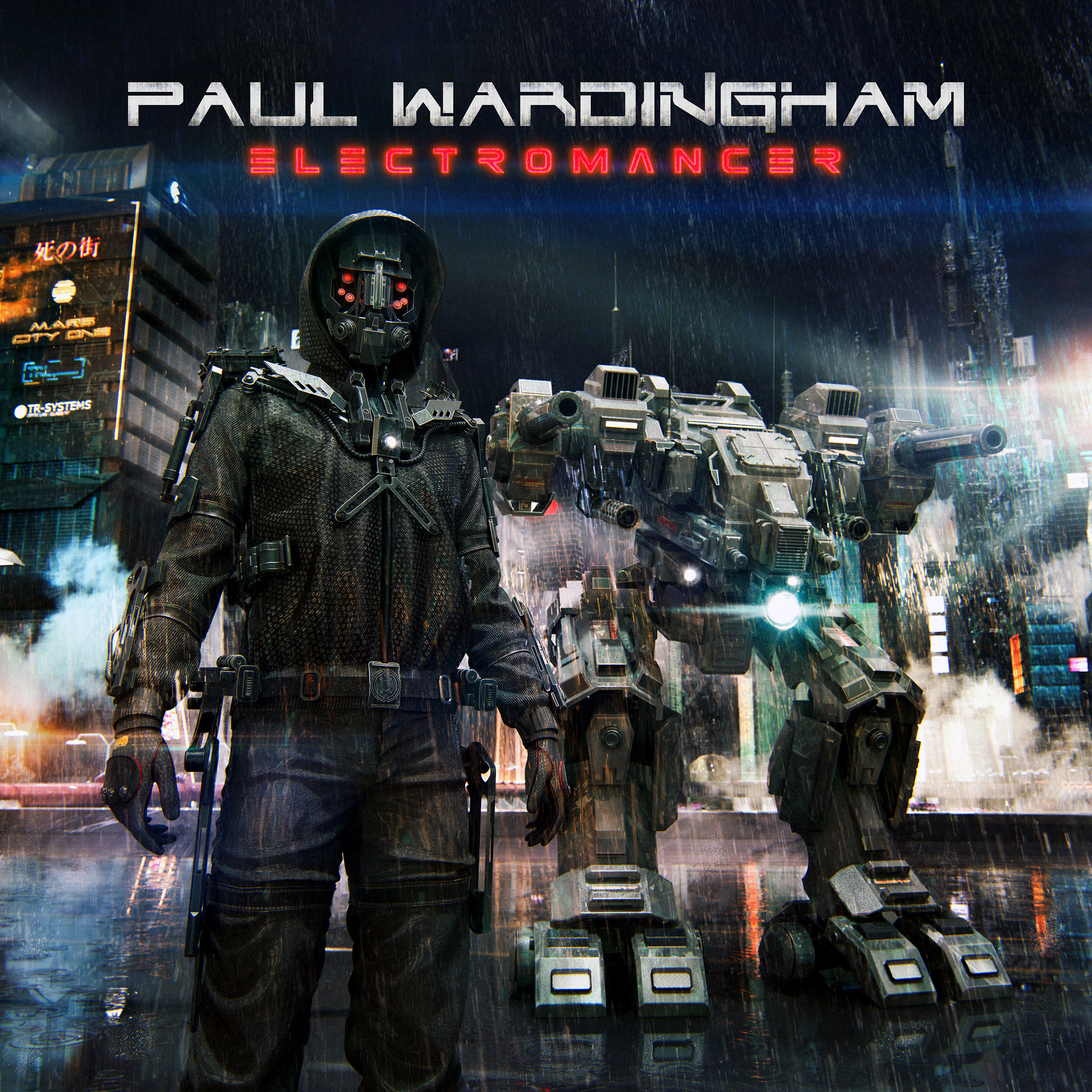 ArtStation - Paul Wardingham-ELECTROMANCER Album Cover and Single Cover