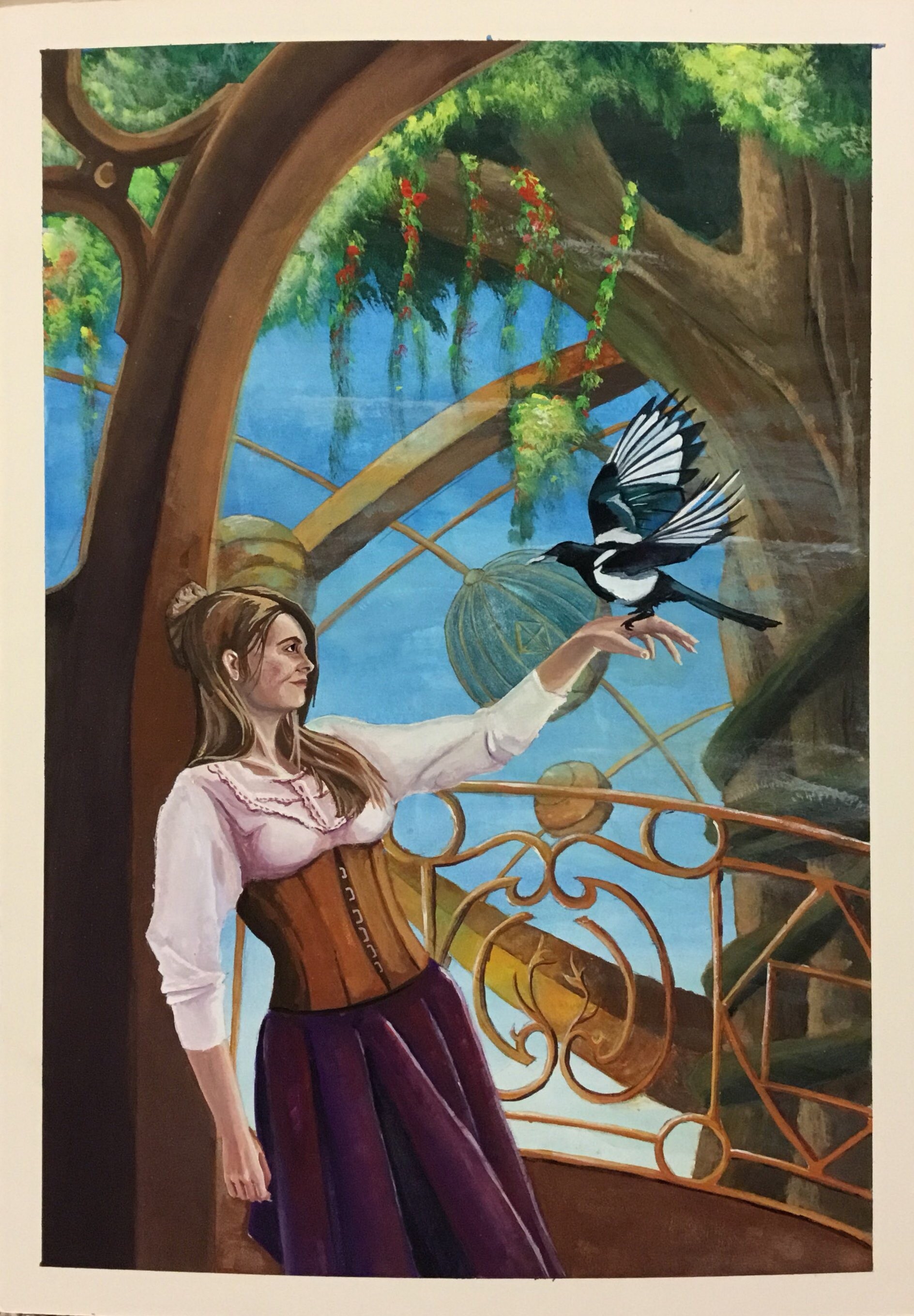 ArtStation - The Color of Magpies (Book Cover)