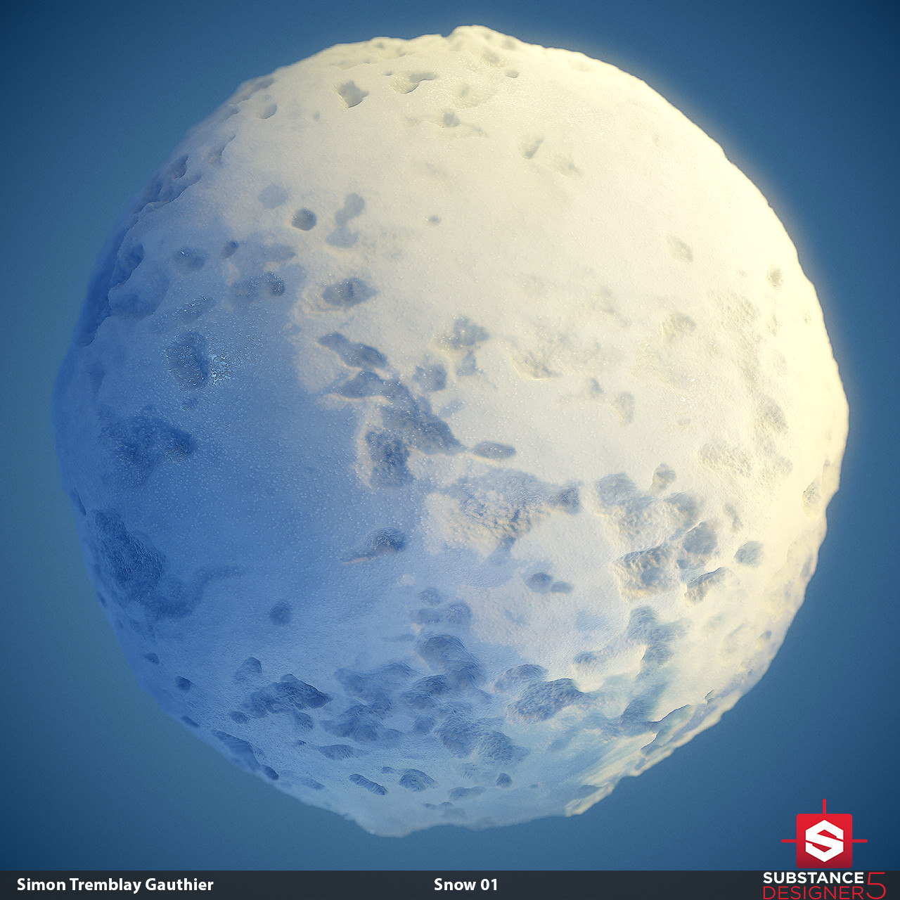 Simon Tremblay Gauthier - Snow road - Textures breakdown