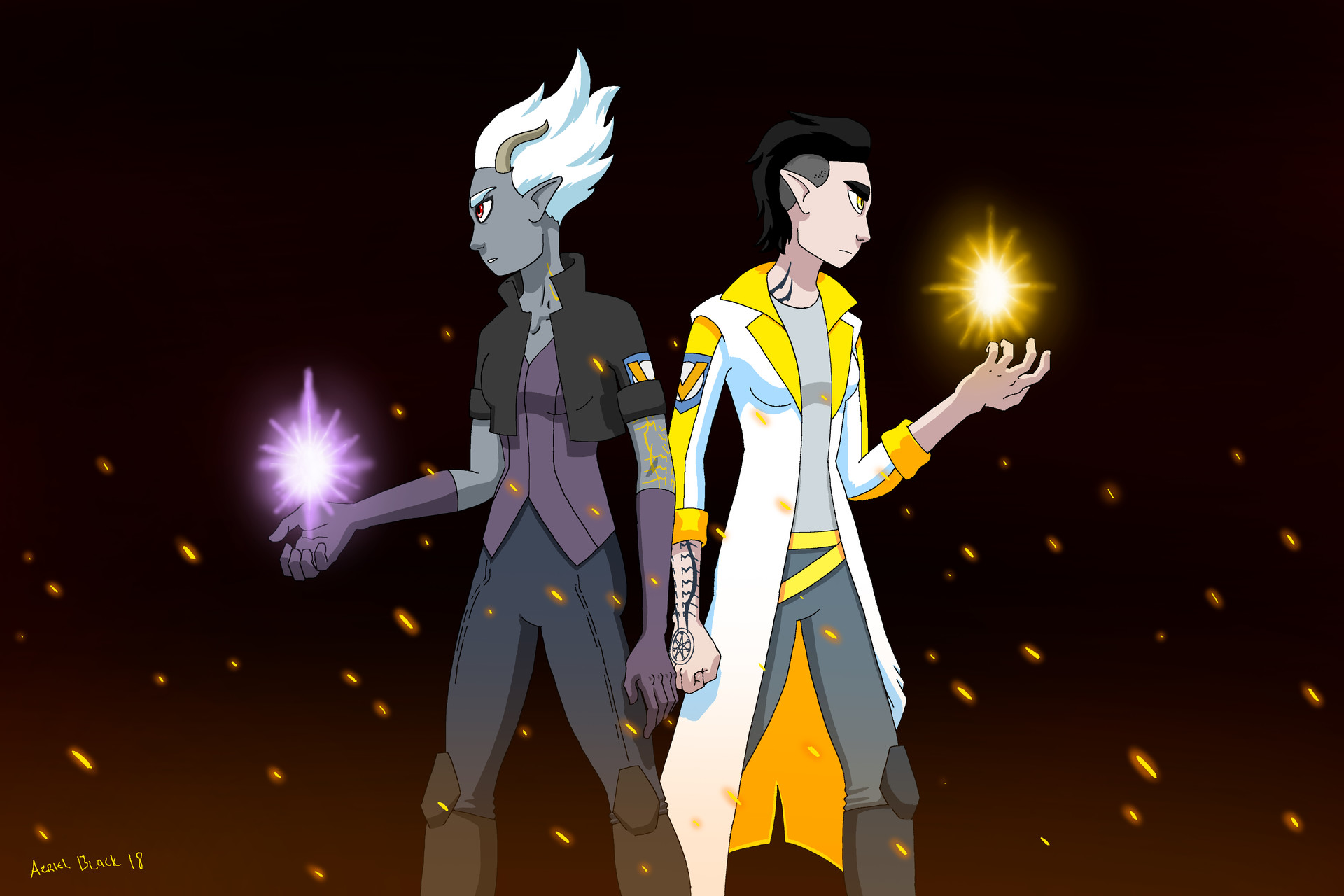 ArtStation - Twins of Sun and Moon - Valkyries